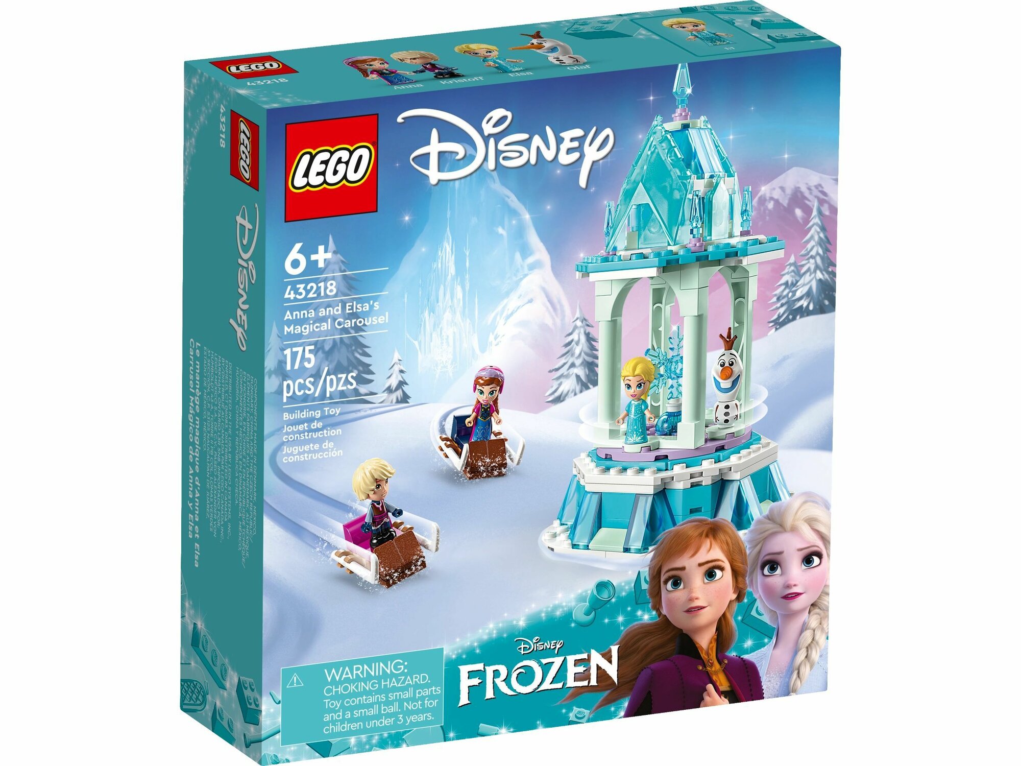 Лего Disney серия, LEGO 43218 Anna and Elsa Magical Carousel Волшебная карусель Анны и Эльзы