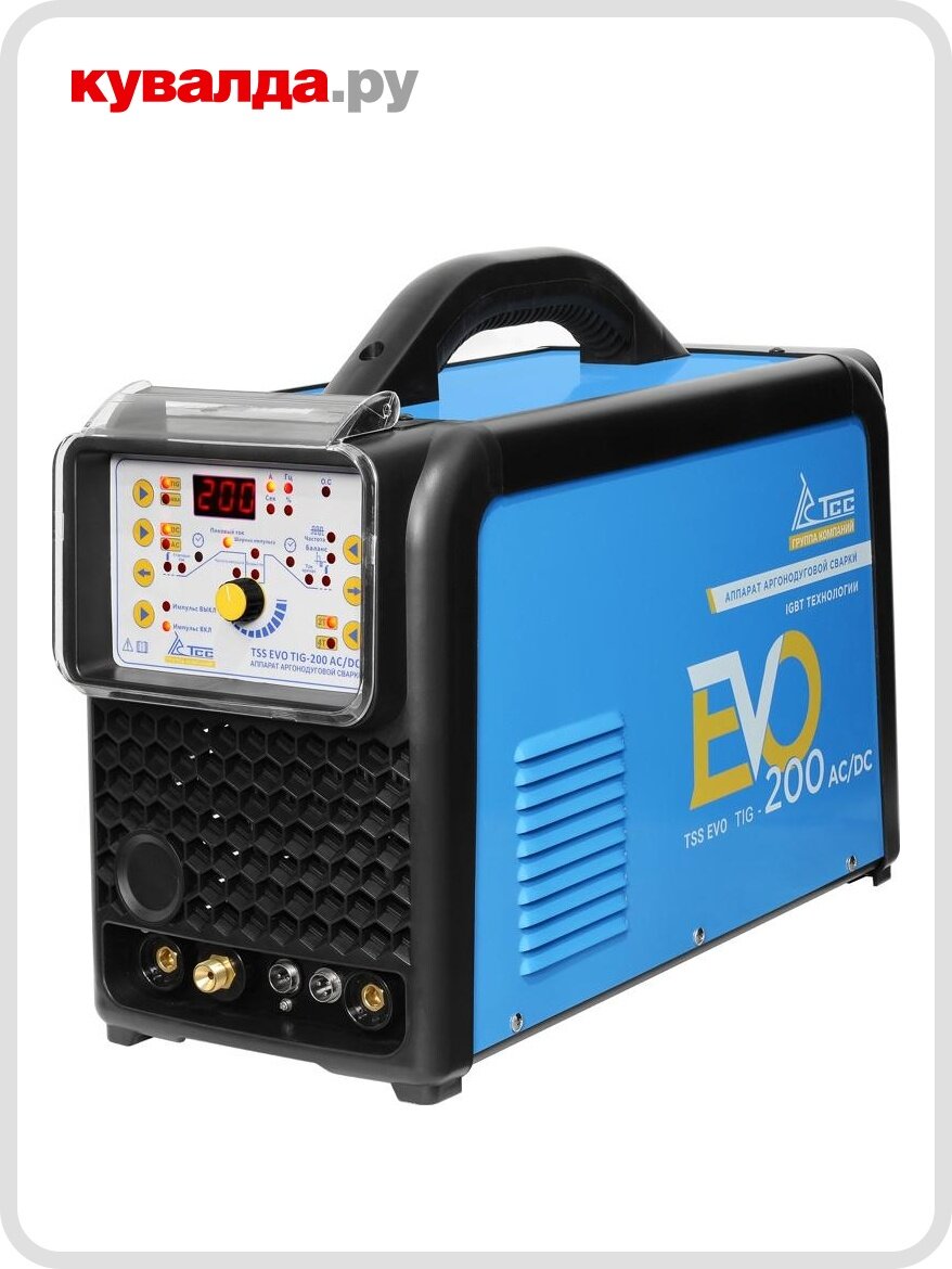 Аппарат аргонно-дуговой сварки ТСС EVO TIG-200 AC/DC