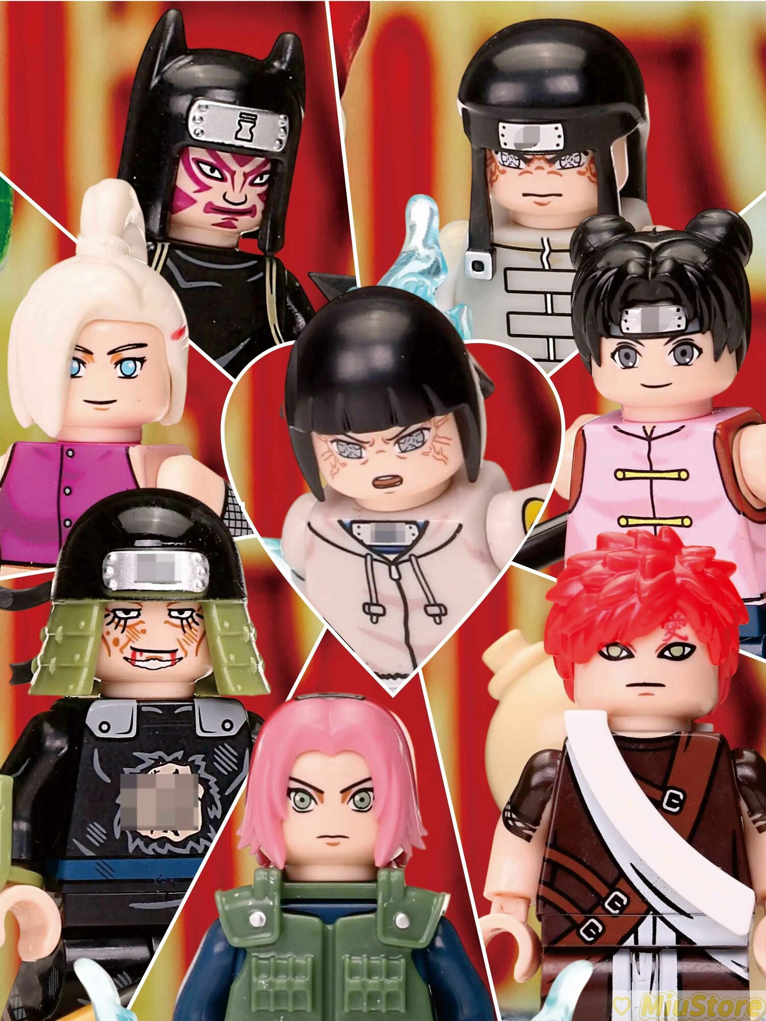 Naruto/Набор игрушек минифигурки аниме Наруто 8 шт/солдатики для мальчиков набор/аниме фигурки
