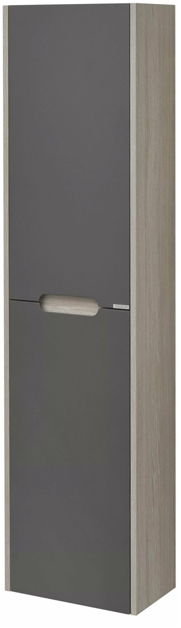 Шкаф-колонна AQUATON Оливия 1A254603OLUG0 1600х400х250 подвесной, универсальный грей/дуб ойстер