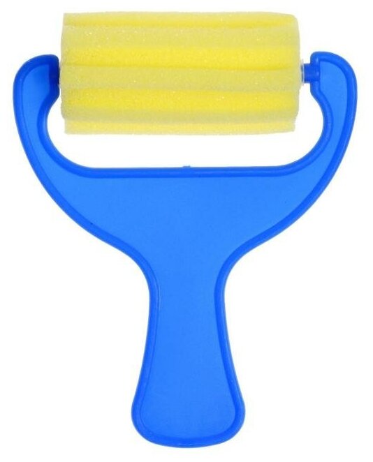 Валик для краски, поролон, фигурный, горизонтальные полоски, в пакете, 70 мм