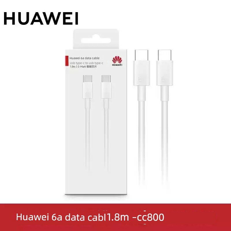 Оригинальный зарядный кабель Huawei, супербыстрая зарядка, двухсторонний кабель Type-C, 5A/6A, USB для планшетов, 40W