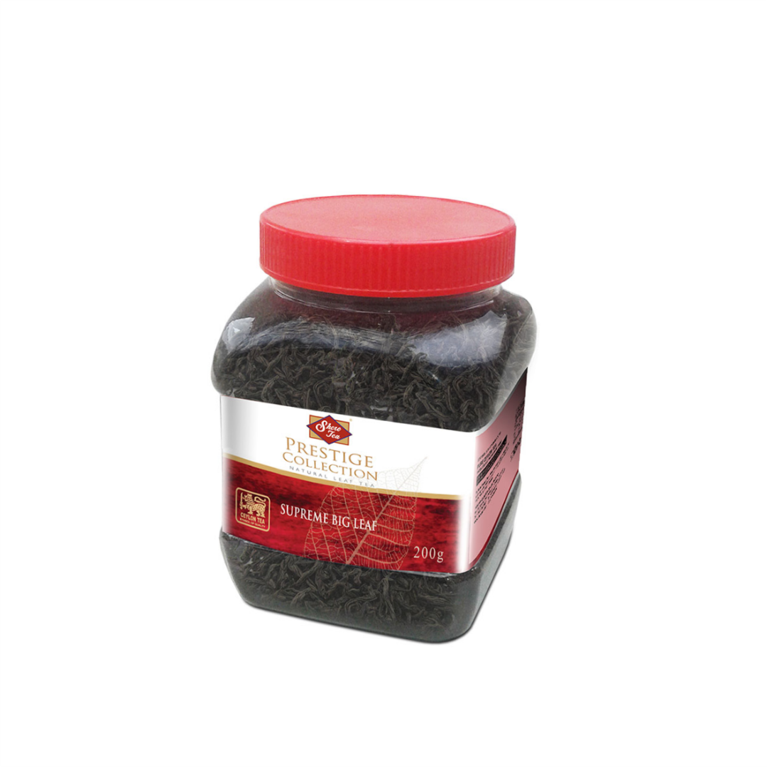 Чай чёрный цейлонский ТМ "Шери" - OPA, крупнолистовой, пластиковая банка, 200 гр.