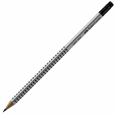Карандаш чернографитный Faber-Castell GRIP 2001, НВ, с ласт /117200, 392883