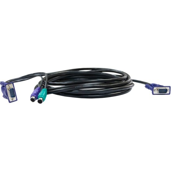 Кабель для KVM D-Link (PS/2+PS/2+VGA15M, 3м) — фото 1