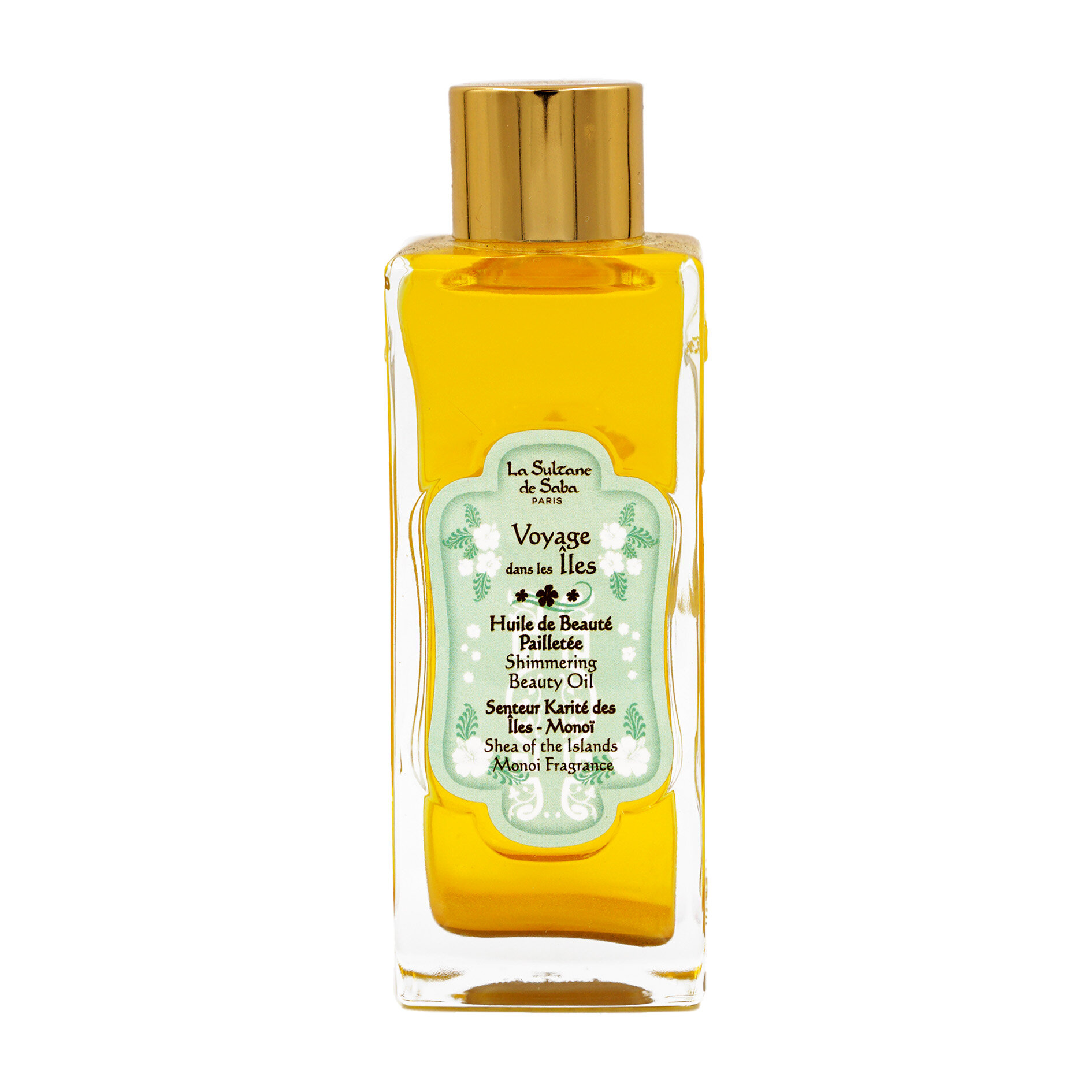 La Sultane de Saba Золотое шиммерное масло для тела с ароматом Монои 100 мл