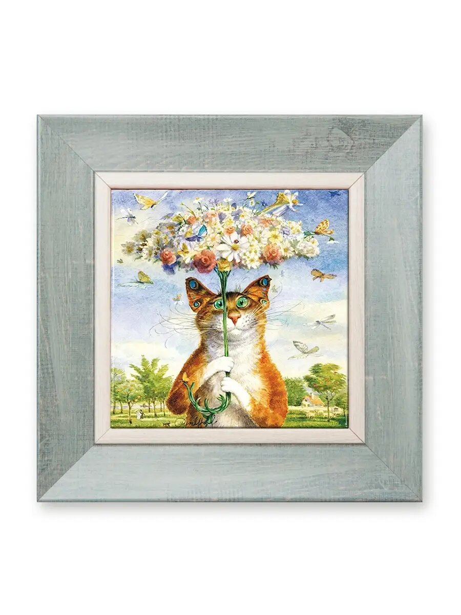 Картина в подарочной упаковке с Питерскими котами