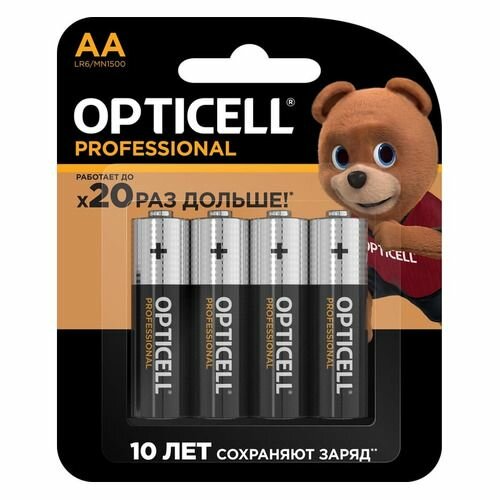 AA Батарейка OPTICELL Professional LR6, 4 шт.