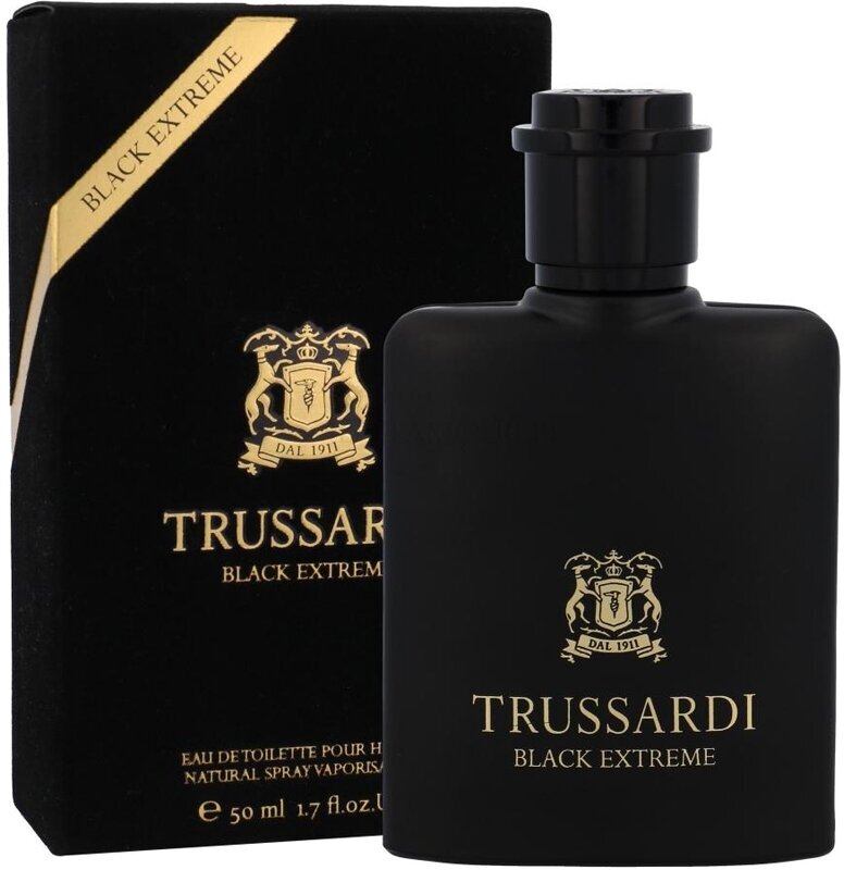 Туалетная вода мужская Trussardi Black Extreme, 50 мл