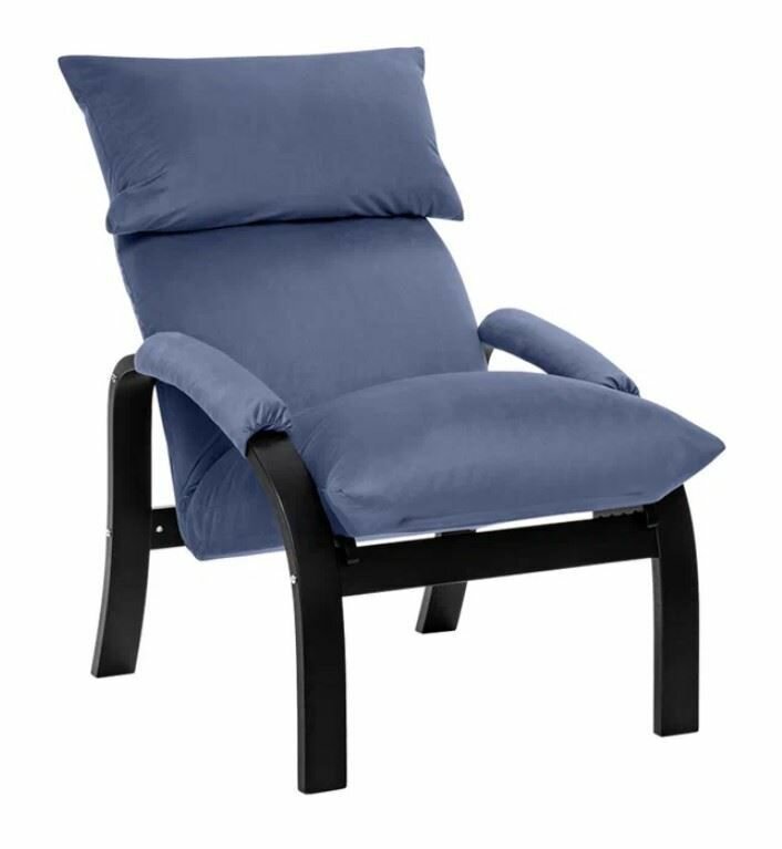 Кресло-трансформер Морган Red Black темное дерево, синий, дерево, ткань, мягкое сиденье, с подлокотниками