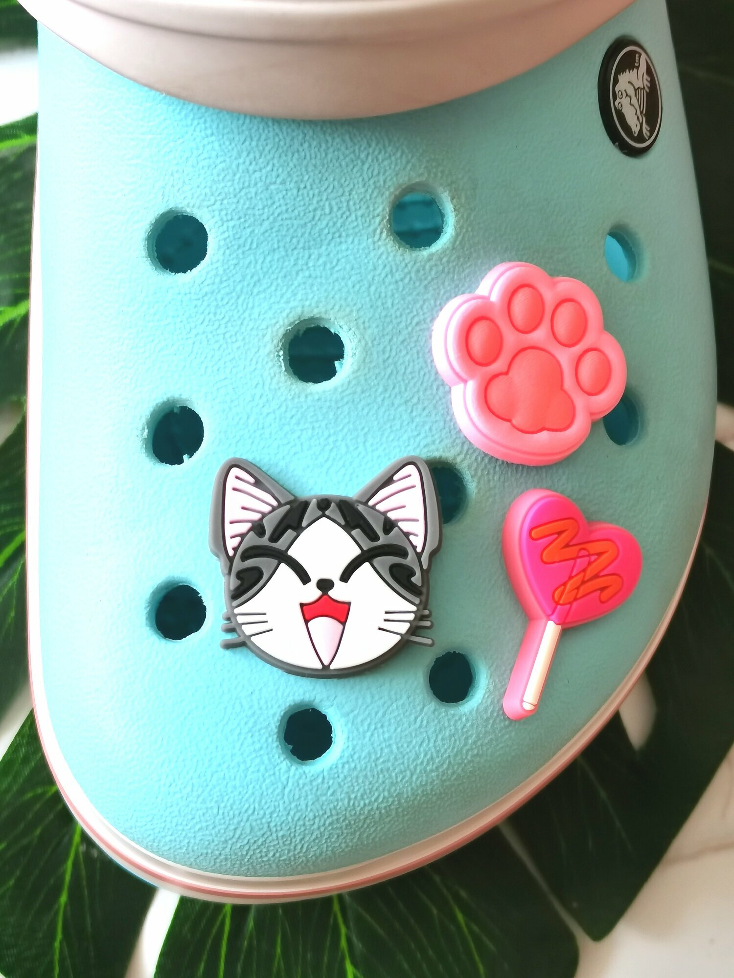 Джибитсы на crocs коты джибитсы котики лапка