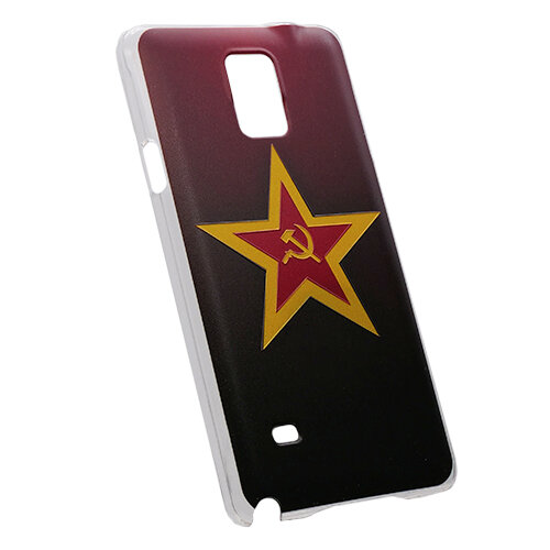 Защитная накладка Anzo 3D для Samsung Galaxy N910 Note 4 Red Star