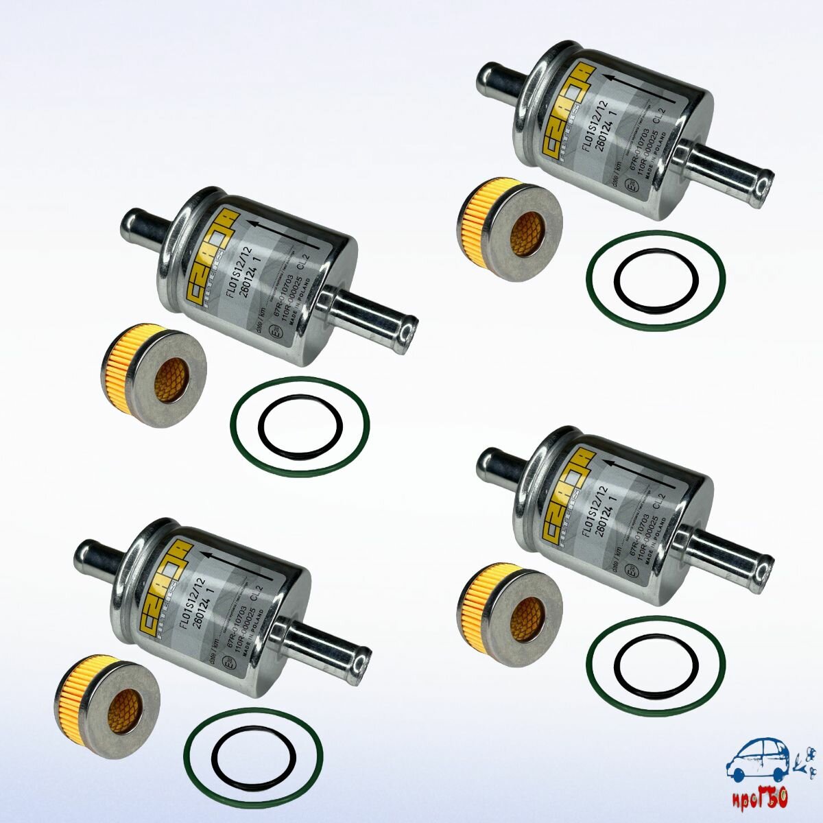 Комплект фильтров ГБО 4 поколения - 4 комплекта