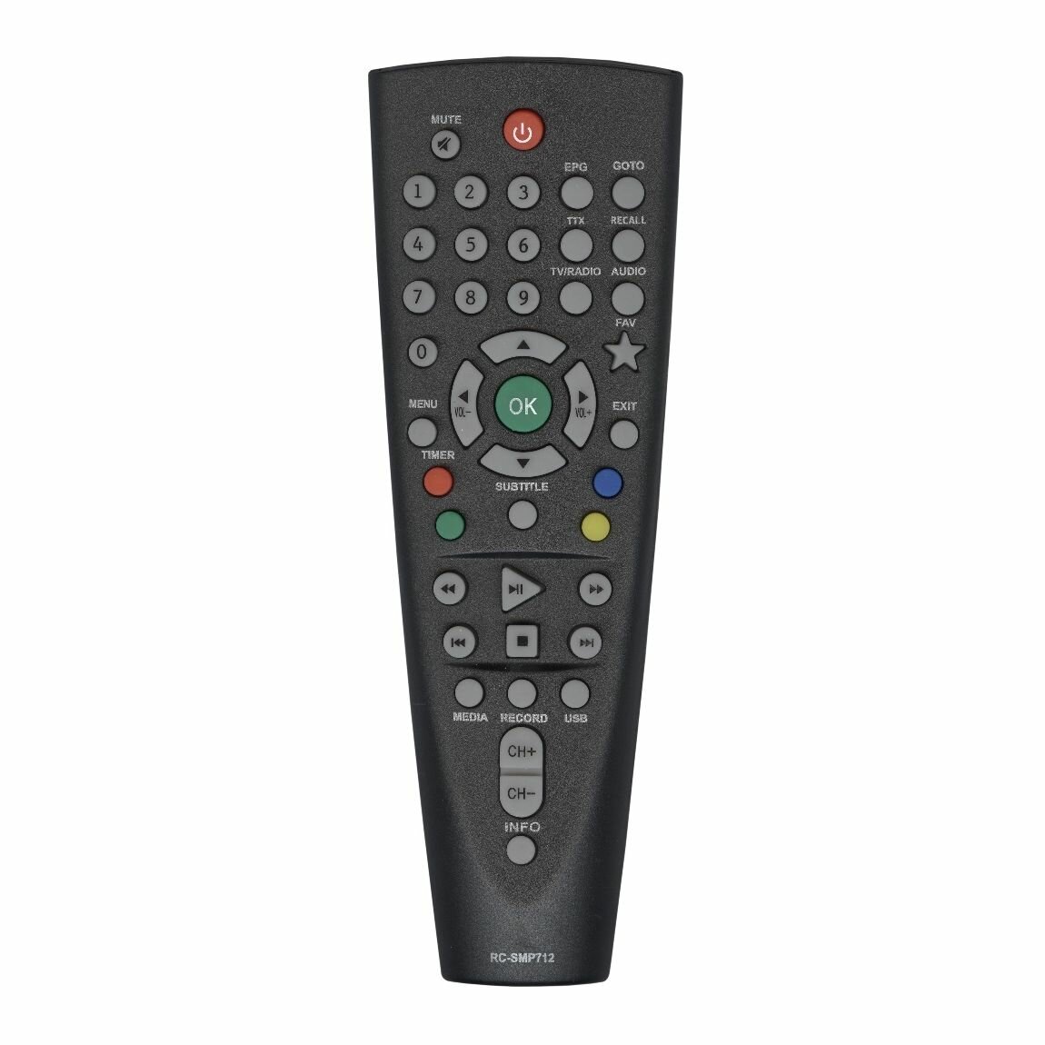 Пульт для приставки DVB-T2 BBK RC-SMP712 (RC-STB100)