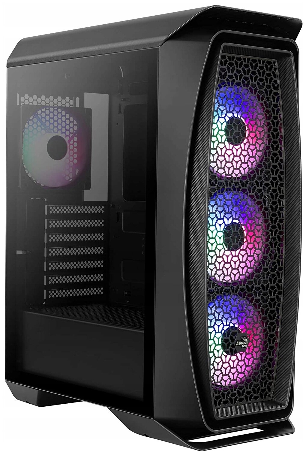 Корпус Aerocool Aero One Frost-G-BK-v1 черный без БП ATX 4x120mm 2xUSB3.0 audio