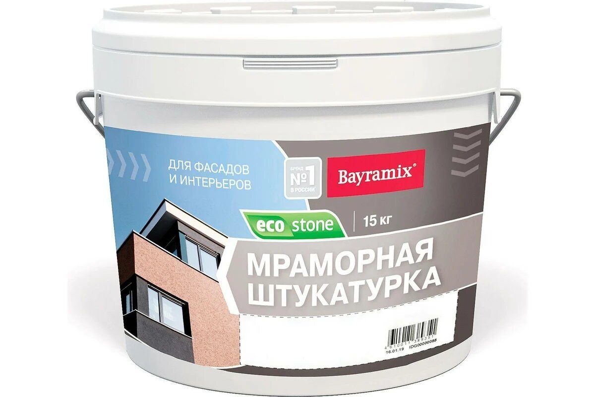 Штукатурка Bayramix ECOSTONE мраморная с естественным блеском натурального камня 773 15кг