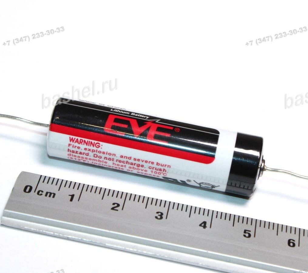Батарейка EVE ER14505-AX AA 3,6В 2600 мА·ч с аксиальными выводами