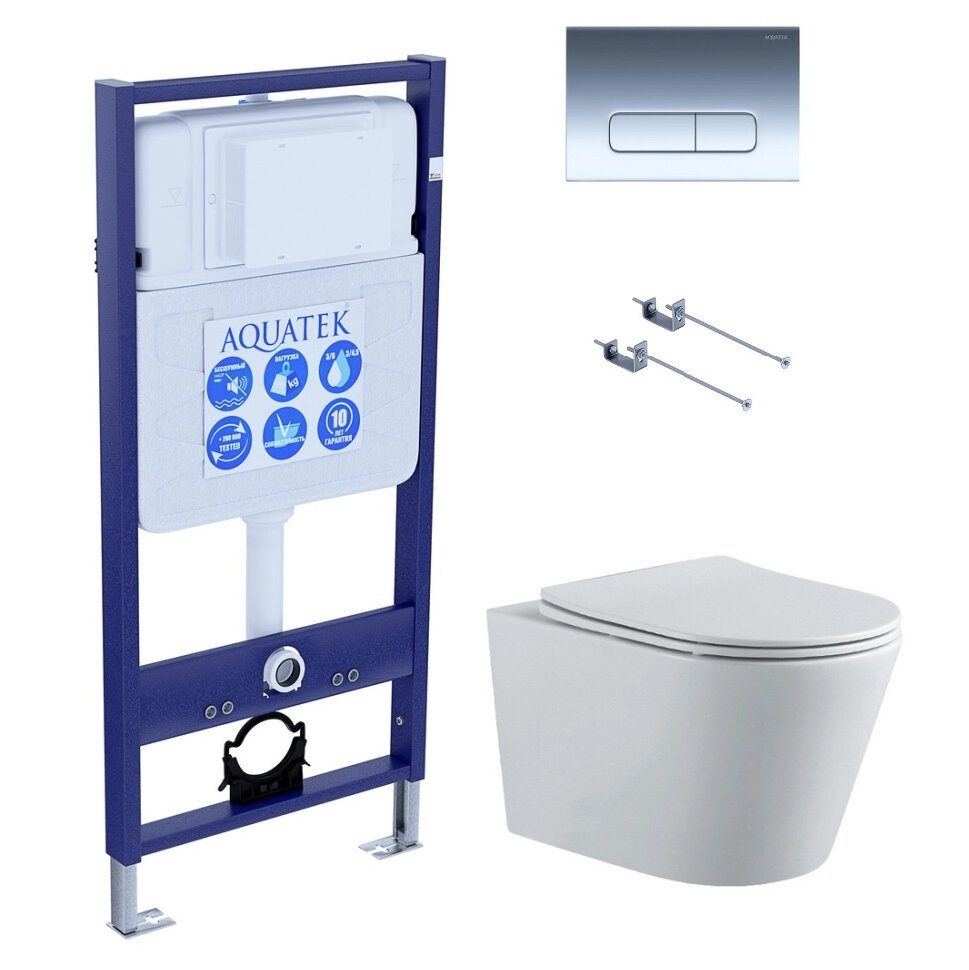 Унитаз с инсталляцией Акватек Вега SET AQUATEK ВЕГА-1905-016 KK-1