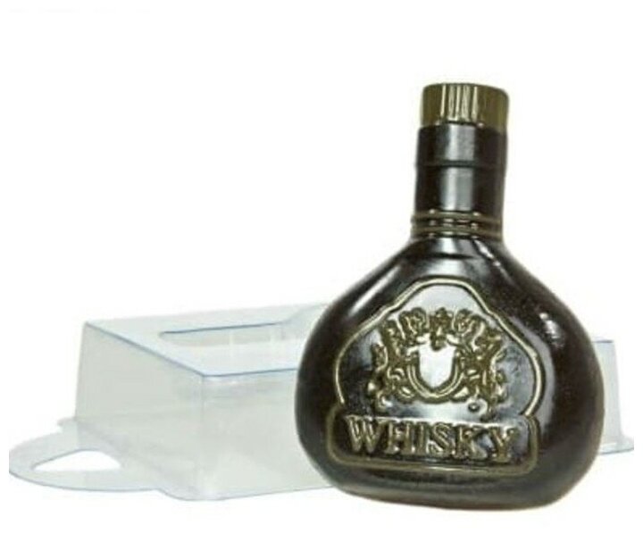 Пластиковая форма для мыла "Виски" 9,5х6,5х1.5 см