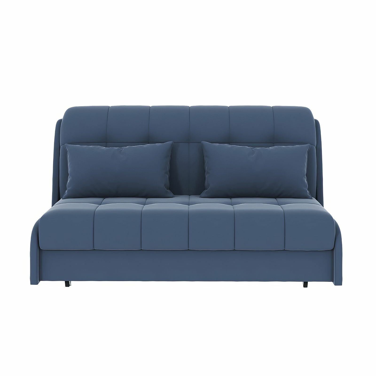 Диван-кровать Токио П 160*200 в синем велюре К79 с механизмом аккордеон