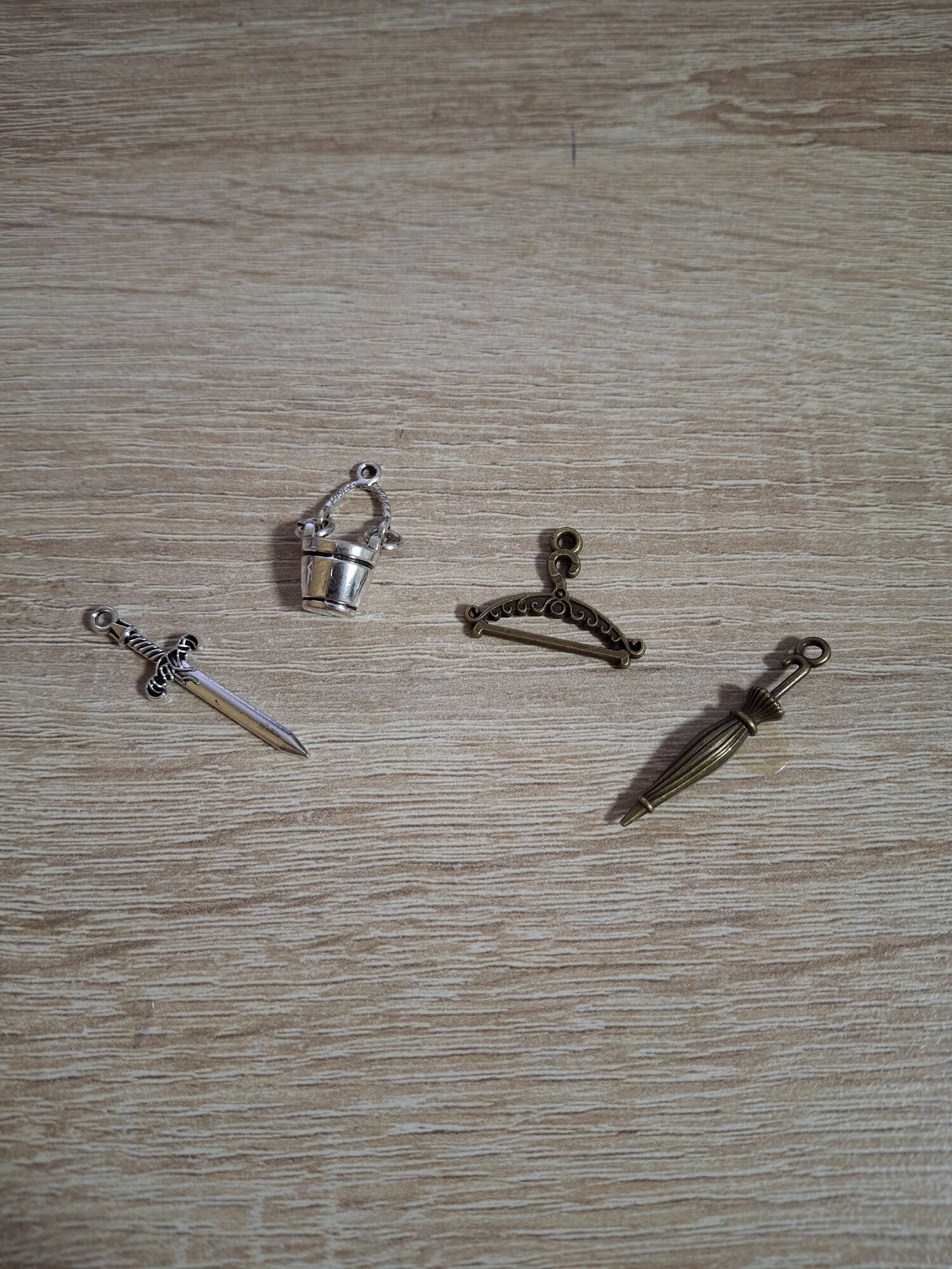 Набор миниатюр для ватной игрушки, куклы, 4 шт, металл