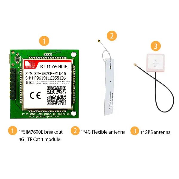 Новый SIM7600E mini коммутационная плата board core model LTE CAT1 module