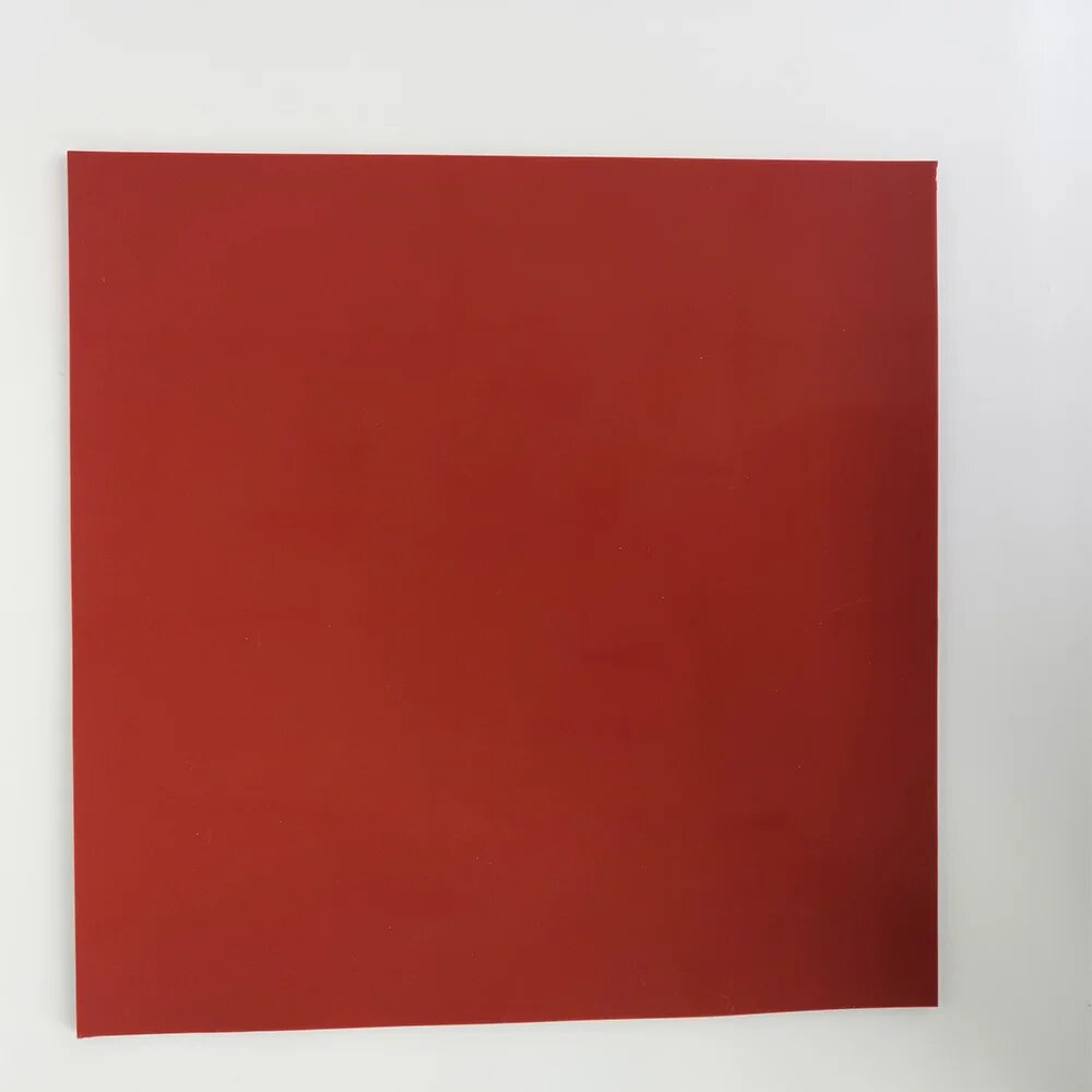 Термостойкая силиконовая резина 25x25см Red, 2 мм
