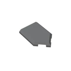 Плитка Gobricks GDS-1580 пятиугольная серая 2х3