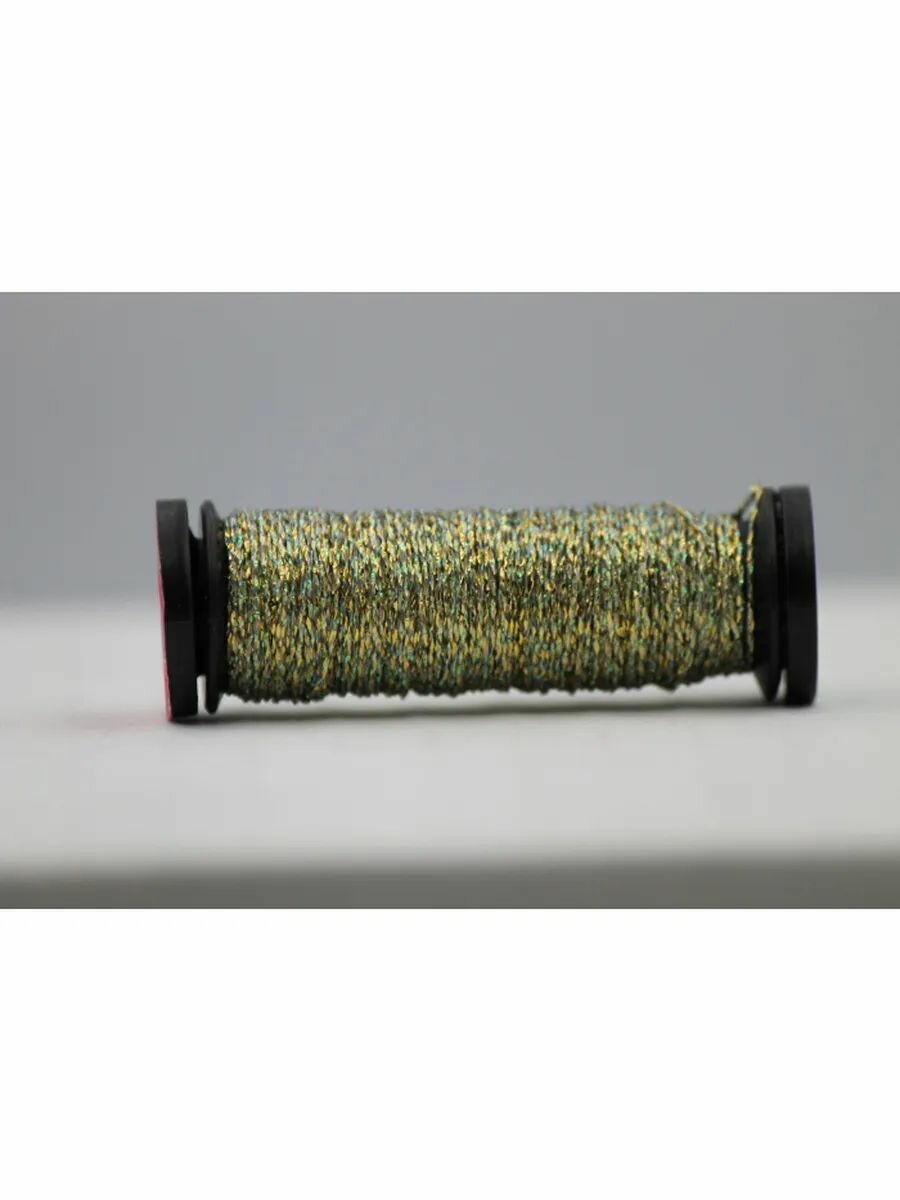 Металлизированные нитки Kreinik Very Fine Metallic Braid #4 11 м, цвет: 3260