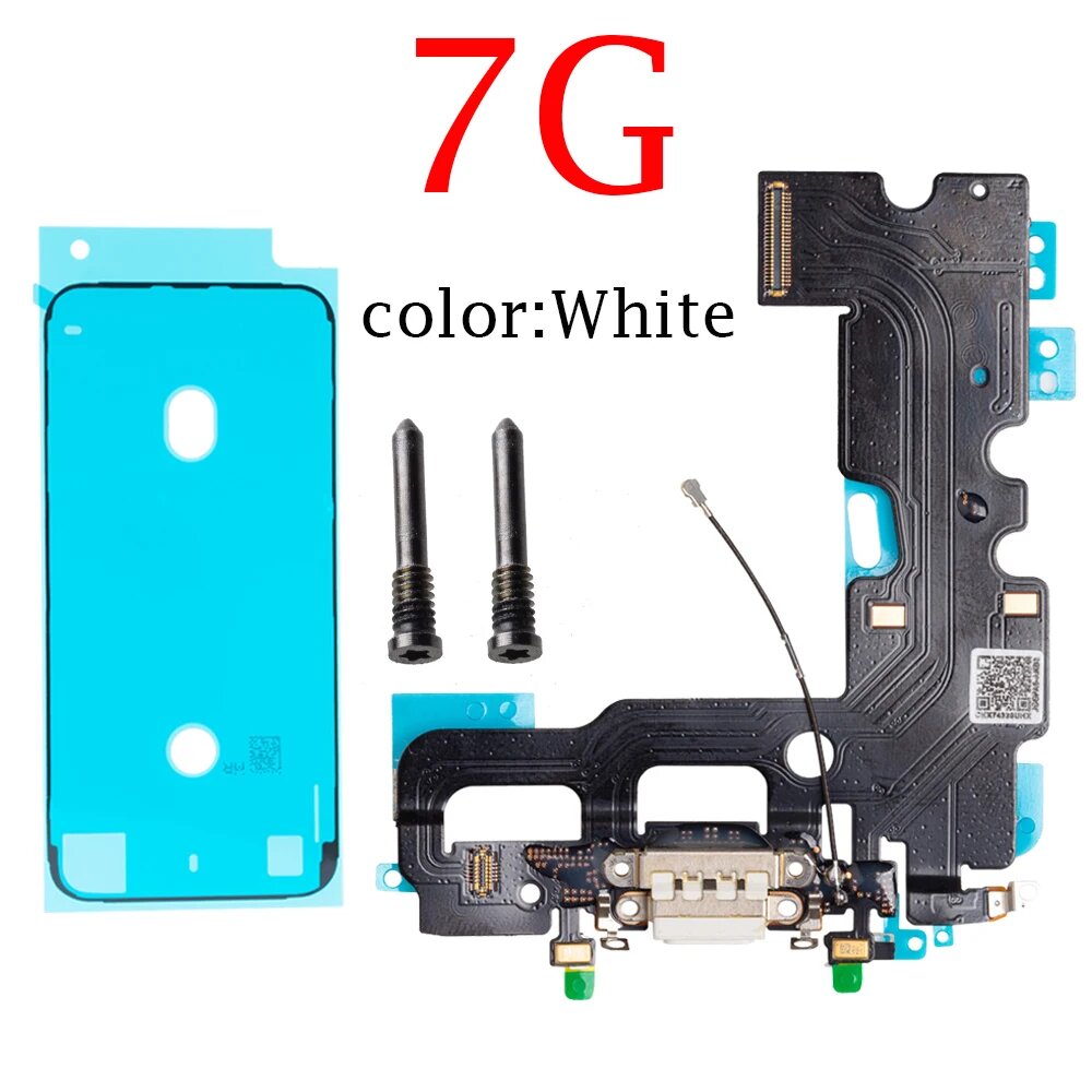 1 комплект гибкого зарядного кабеля для iPhone 7 8 Plus X XS Max XR, разъем для For 7G White