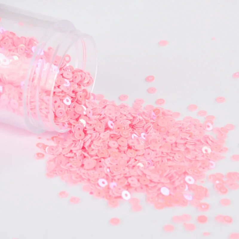 ПВХ блестки Flatcup 2 мм Розовый, AB Pink
