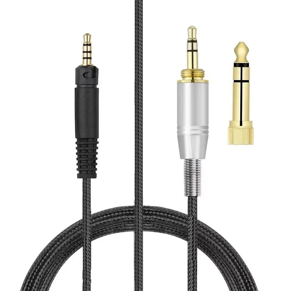 Кабель для наушников SZXEST 6.35 мм черный 2 метра для AKG K361 K361BT K361-BT