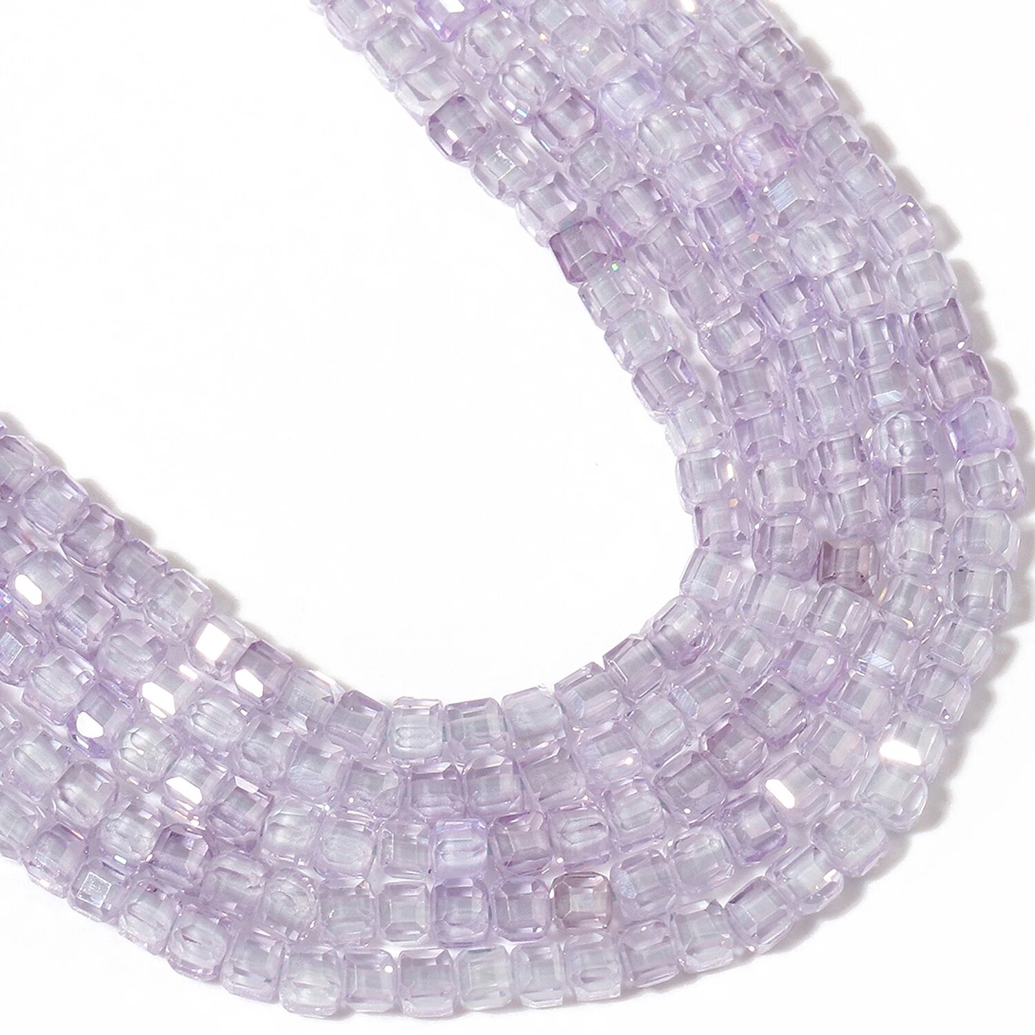 Многоцветные кубические цирконы бусины nociuciu Фиолетовый, light purple