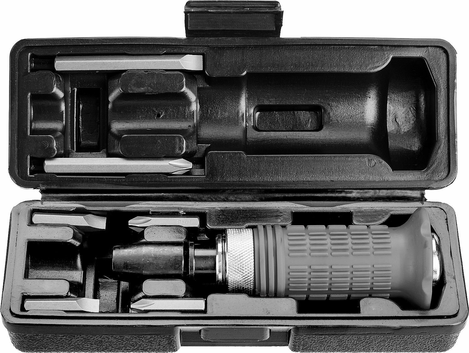 Набор STAYER Отвертка ударно-поворотная обрезиненная рукоятка с битами 6 предметов