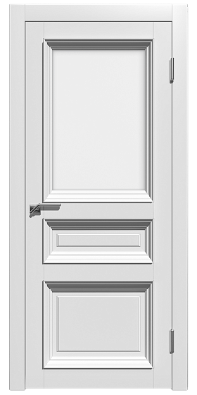 Межкомнатная Дверь Verda Стелла 3 Рал со Стеклом Сатинат Белый 2000х700мм (Полотно 1шт) / Верда.