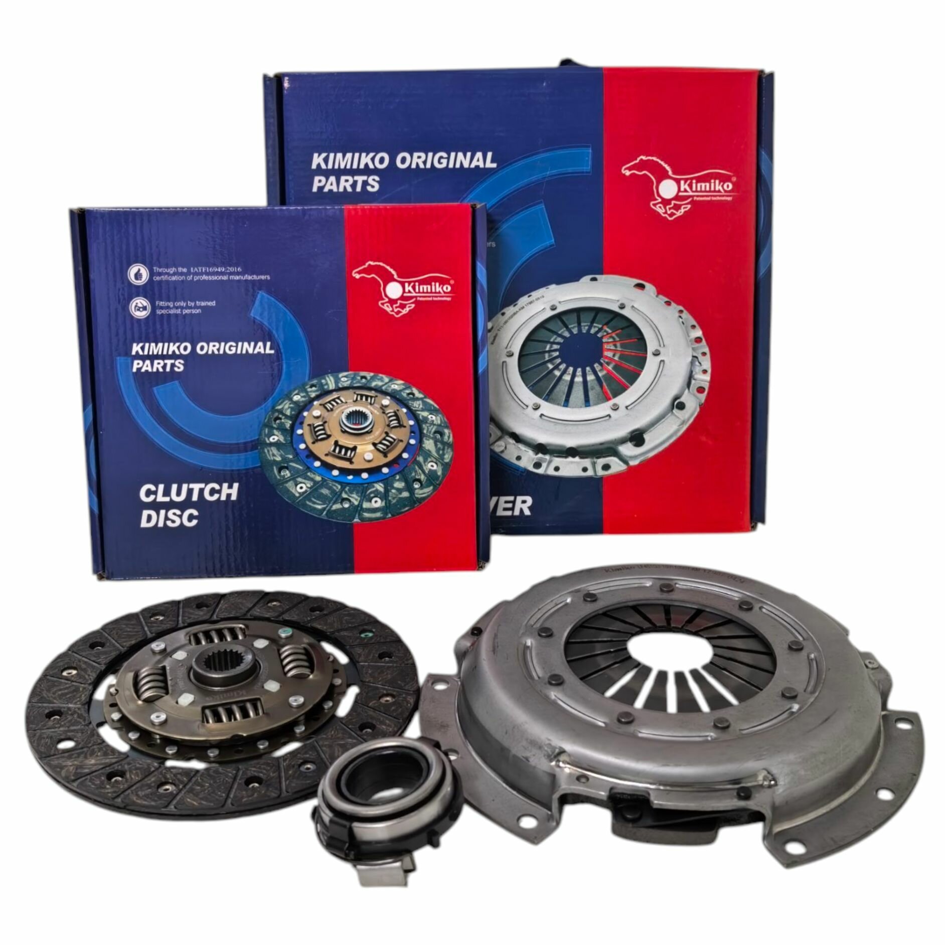 Комплект сцепления (диск и корзина сцепления + подшипник выжимной) Лифан Солано 2/Х50 1.5 (Lifan Solano 2/X50) Kimiko 3160122001 LF481Q1-1601200B1 LF481Q3-1601100B1