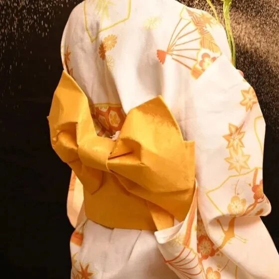 Женское кимоно ODFVEBX цветочное Светло-желтый, 34