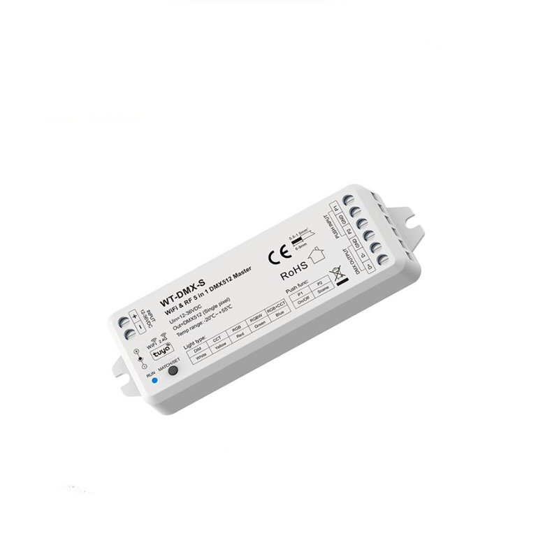 WT-DMX-S WiFi & 2.4G Основной голосовой контроллер приложения DMX512 5 В 1