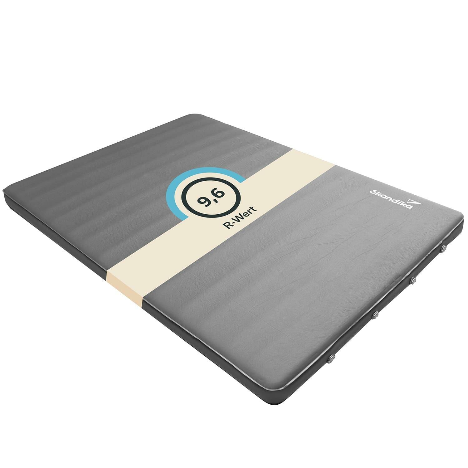 Decathlon Самонадувающийся туристический коврик 3D Premium Double, 2-местный, светло-серый