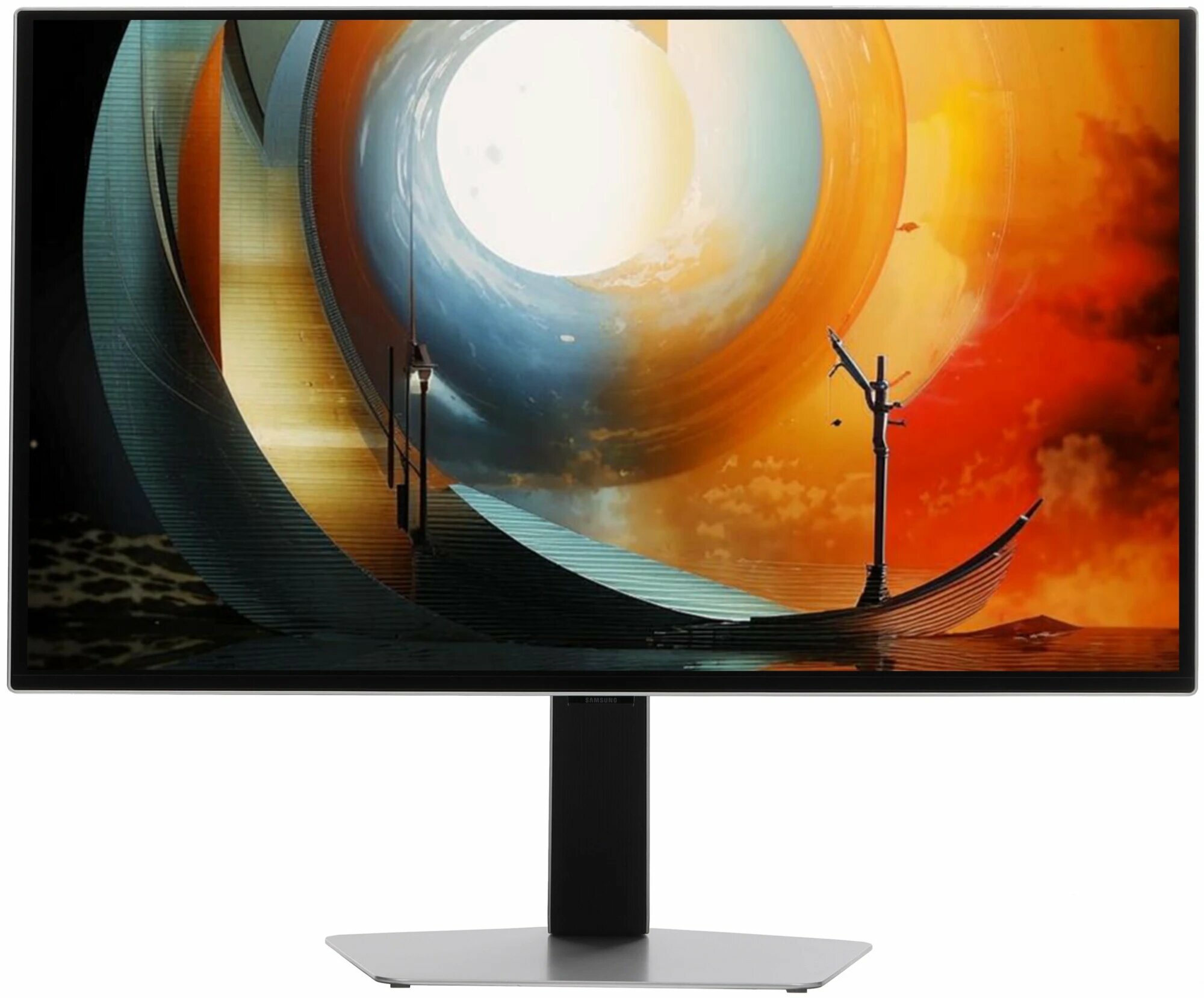 27" Монитор Samsung Odyssey OLED G6 G61SD S27DG612SI серебристый [2560x1440@240 Гц, OLED, 1M:1, 250 Кд/м, 178°/178°, D