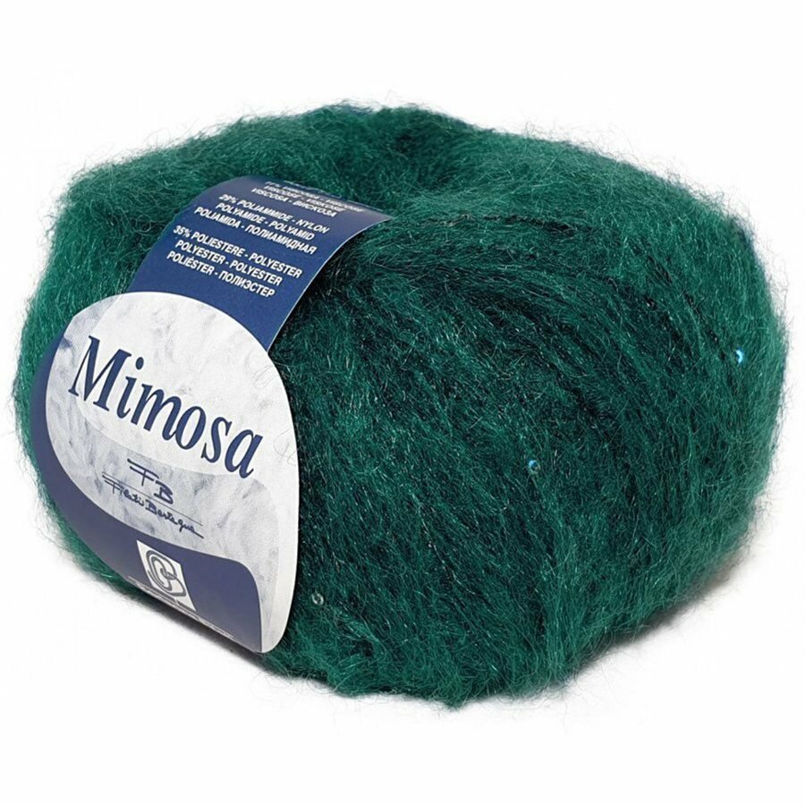 Пряжа Bertagna Filati MIMOSA 17 т. изумруд (2 мотка)