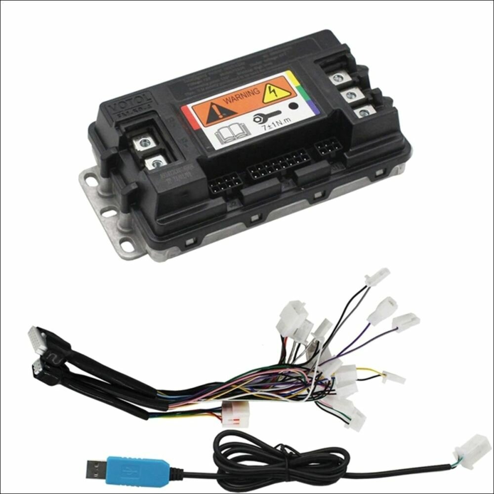 VOTOL EM50-4/72300 Программируемый Синусоидальный Контроллер 48-72 В, 2000 Вт