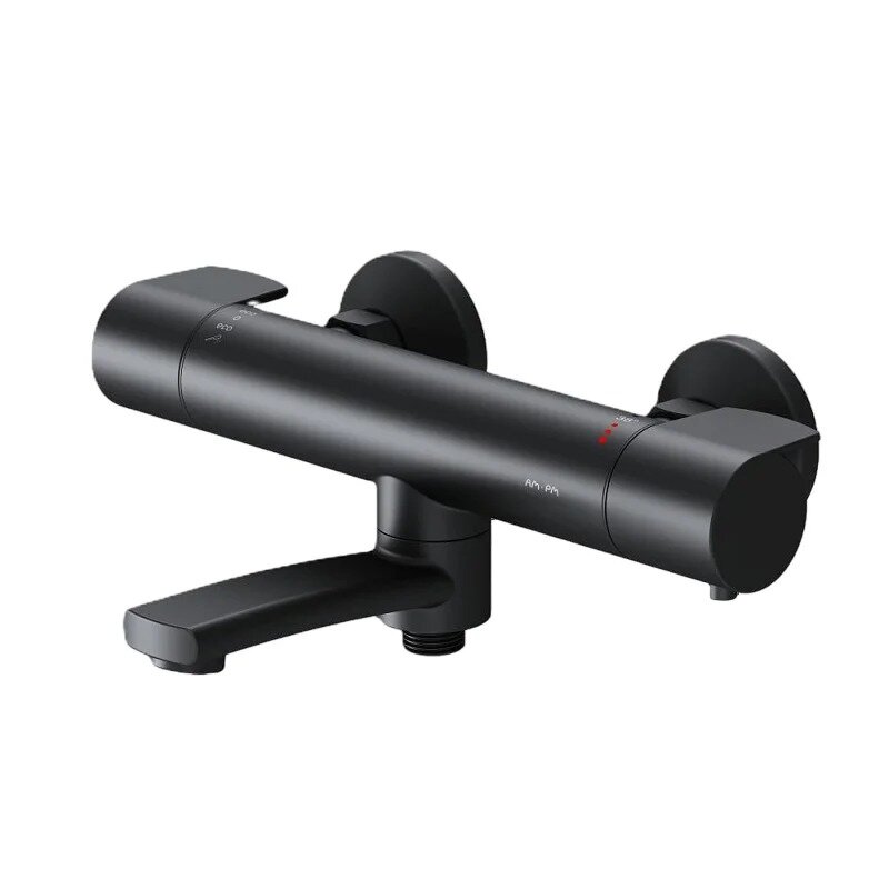 Термостатический смеситель Am.Pm X-Joy F85A50022 для ванны с душем, черный