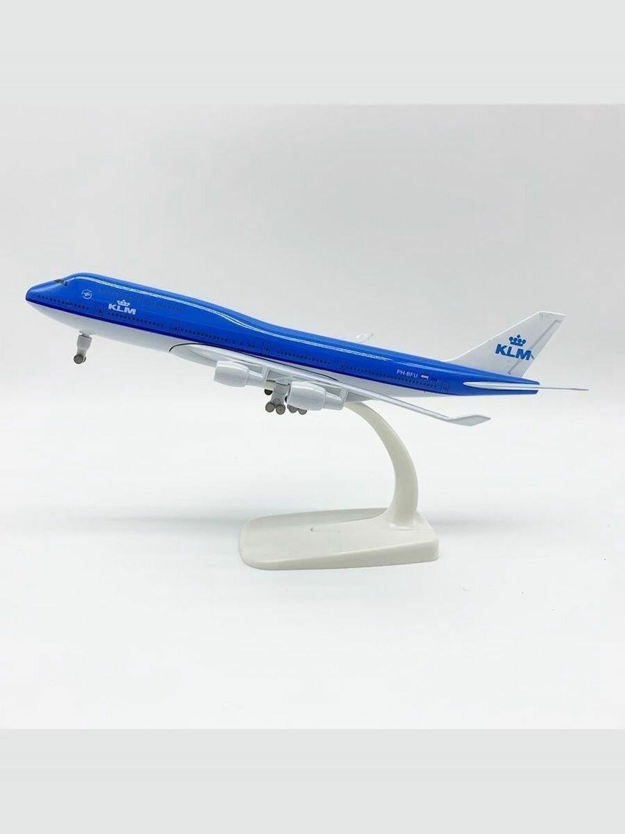 Металлическая модель самолета 16cm B747 KLM