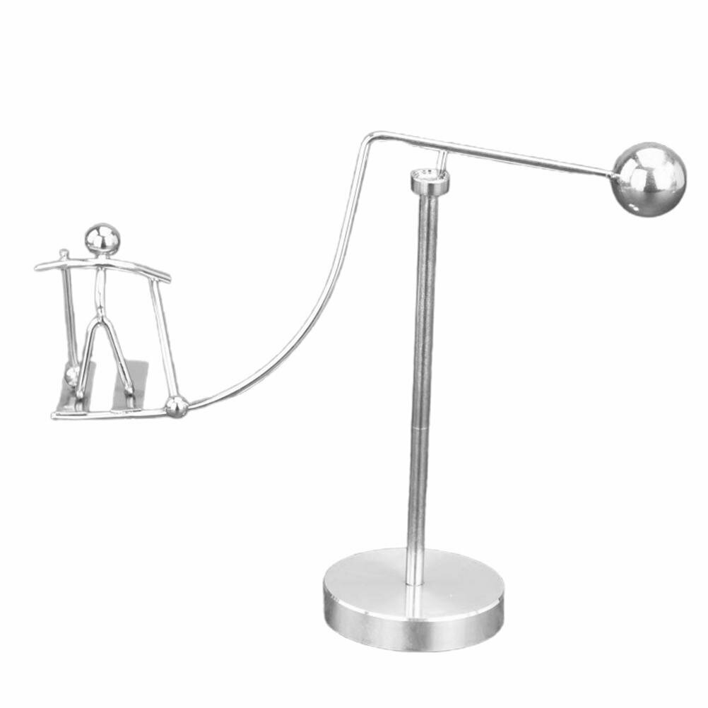 Игрушка-балансир «Человек на одной ноге» — искусство, декомпрессионная наука, психология, декор для дома и офиса, настольное украшение, игрушка-тяжелоатлет.