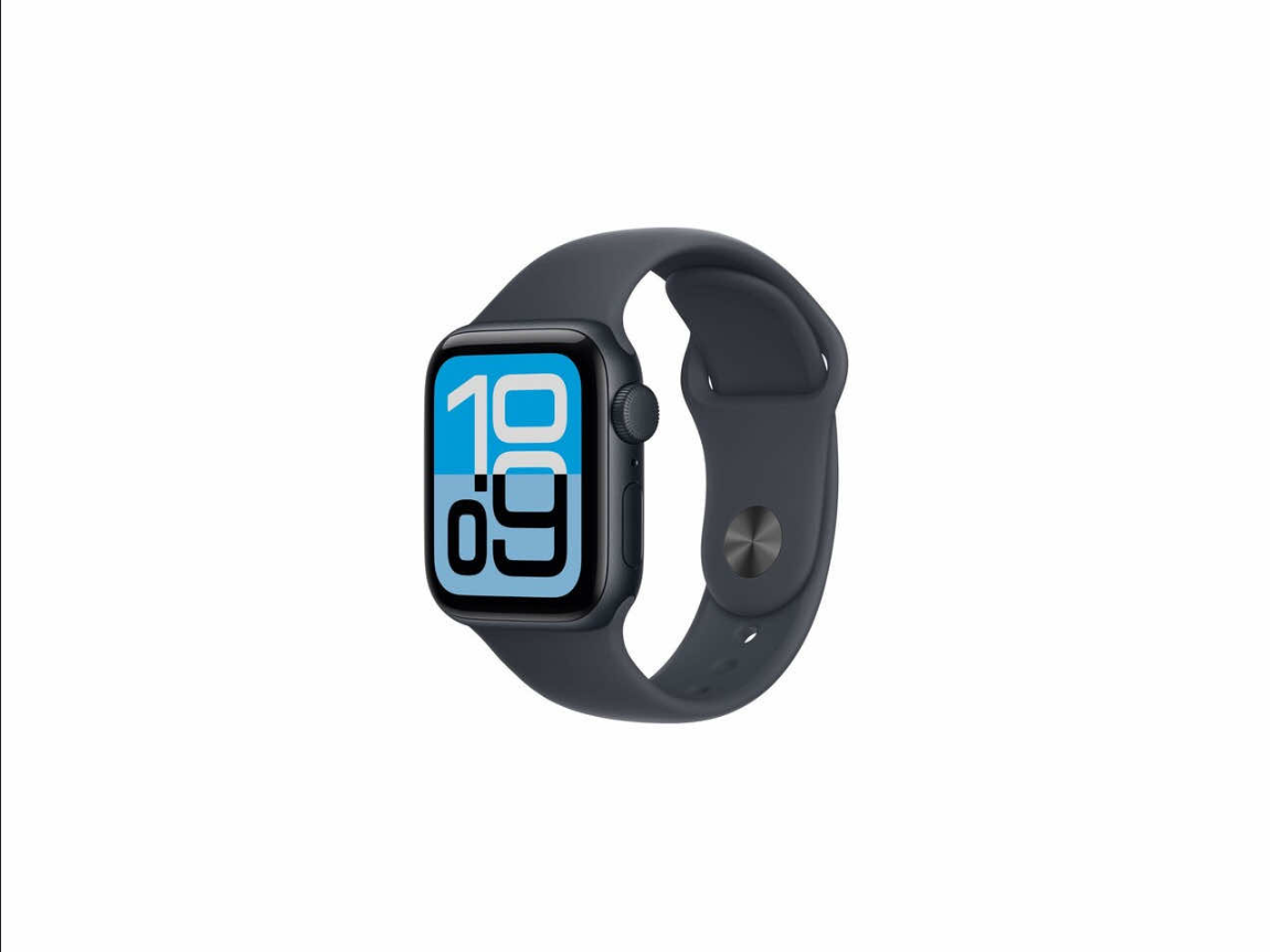 Умные часы Apple Watch SE Gen 3, Sport Band (2025) 44 мм, Черный/Midnight M/L