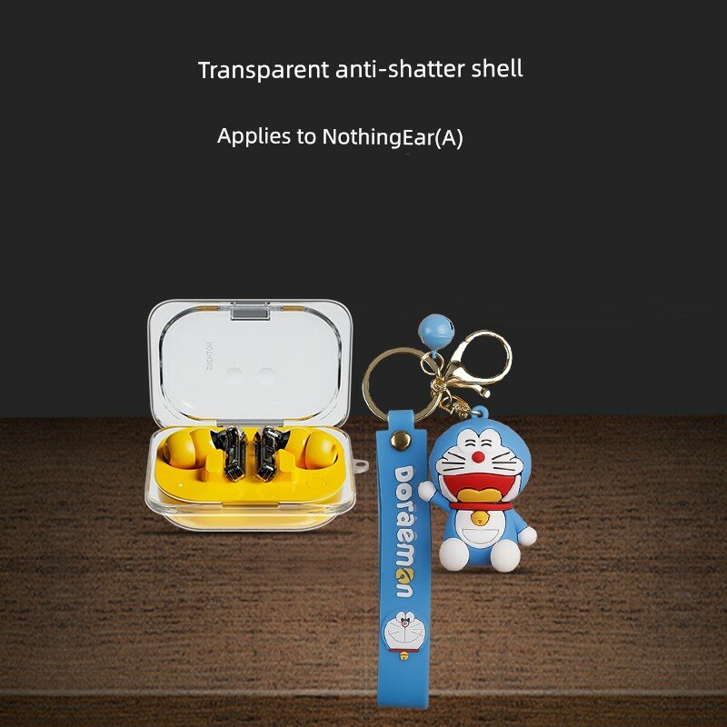 Чехол для Nothing Ear (a) прозрачный, защитный, полностью закрывающий, противоударный, для Bluetooth-наушников Nothing
