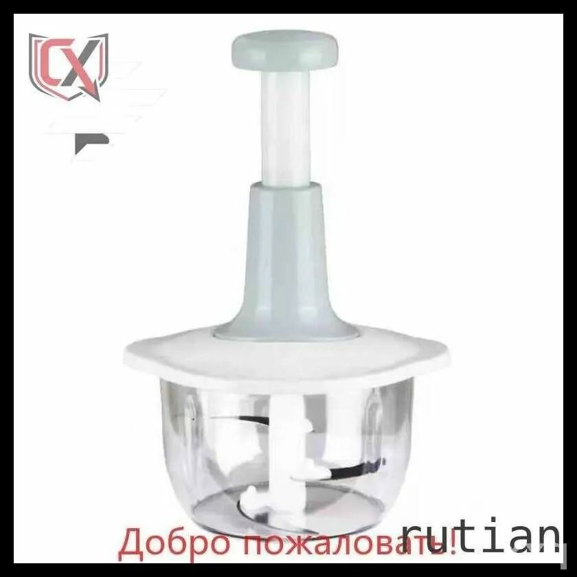 Механический блендер премиум с чашей 1 литр, ручной измельчитель