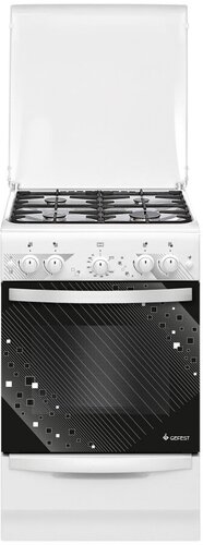 Плита Газовая Gefest ПГ 5100-02 0309 белый (металлическая крышка) реш. чугун — купить в интернет ...