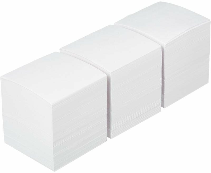Блок для записей ATTACHE запасной 9х9х9 белый блок 80г, 3штуки/спайка, 1098646